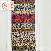 China High Quality Animal Pattern Synthetic Leopard Print Leather Fabric for Waistband Chairs for sale
