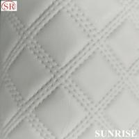 China Waterproof Wear-resistant Embossed Embroidered Sewn Polyvinyl Chloride PU Synthetic Leather Fabric Automotive Seat Interior for sale