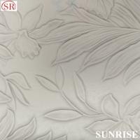 China Antique Wear-resistant Embossed Flower PU Artificial Leather Fabric Used for Luggage and Furniture for sale