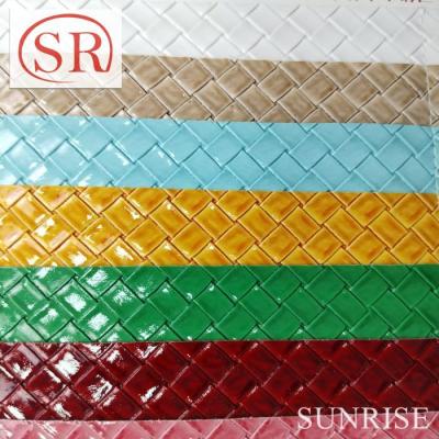 China Hot Sale Stock Animal Skin Crocodile PU PVC Faux Artificial Synthetic Leather Fabric for Shoulder Bags Handbags Wallets for sale