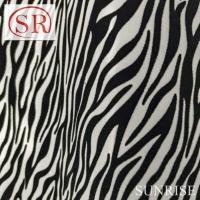 China 0.9 mm Zebra Pattern Emboss Litchi Texture Rexine PU PVC Faux Artificial Synthetic Leather Fabric for Bags Handbags Shoes for sale