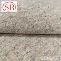 China Portugal Vegan 0.7-0.9MM Thick Colored on rainbow Cork with Faux Pu Leather Sheet Base for Cosmetic Handbags Making for sale