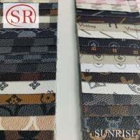 China High Quality Eco-friendly Printed PVC Artificial Leather Fabric Waterproof Wear-Resistant for Bags Shoes Sofas Garments Embossed for sale