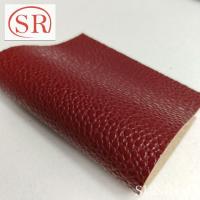 China Super Non Woven Litchi Grain Leather Fabric Faux Leather for Shoulder Bag Handbags Semi-PU Artificial Leather for sale