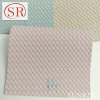 China High Quality PU/PVC Faux Leather Fabric with Embossed Stretch for Outdoor Garment Bags Shoes Sofa for sale