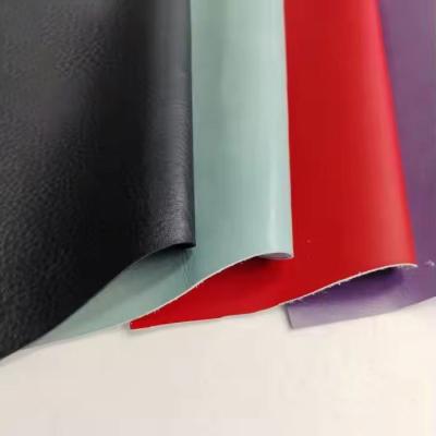 China Durable Litchi PU Faux Artificial Synthetic Leather Fabric for Sofa Car Seat Bags Furniture Covers for sale