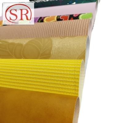 China Economical Waterproof Nappa Leather PU PVC Faux Artificial Synthetic Leather Fabric for Shoes Sofa Bag for sale