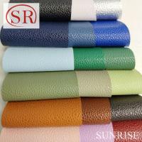 China 2023 Popular 1.25mm PU Lychee Leather New Product Soft Feeling Raw Material for Leather Products and Bags for sale