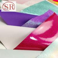 China Eco-Friendly Thickness 0.8mm Mirror Laser Illusion Fur Base Leather for Notebooks and Gift Boxes and Wine Box PU Leather for sale