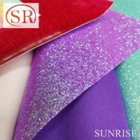 China Eco-Friendly Thickness 0.8mm Mirror Laser Illusion Fur Base Leather for Notebooks and Gift Boxes and Wine Box PU Leather for sale