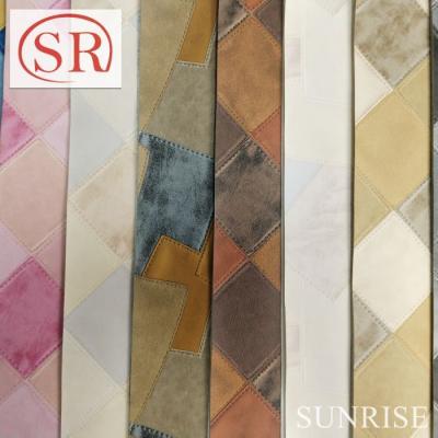 China Adhesive Self-adhesive Soft Faux Leather Material Fabrics Artificial PVC Sticker Leather for Sofa Car Seat Furniture for sale