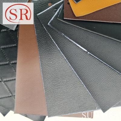 China Free Samples Thickened Waterproof Foam Backed Embroidered Car Interior Leather Quilted Car Seat Leather Fabric for sale
