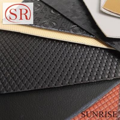 China Waterproof Oil Emboss Faux PU Artificial Film Leather for Shoes and Bags for sale