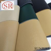 China Waterproof Oil Emboss Faux PU Artificial Film Leather for Shoes and Bags for sale
