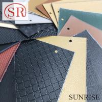 China Waterproof Oil Emboss Faux PU Artificial Film Leather for Shoes and Bags for sale