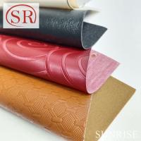 China Hot-sale Embroidery PU PVC Faux Artificial Synthetic Leather Fabric for Shoes Sofa Bag for sale
