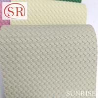 China New Woven PU Synthetic Fabric Leather Material for Making Handbags for sale