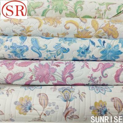 China Silk Satin Elastic Digital Printed Floral Satin Fabric Suitable for Dresses for sale