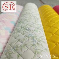 China Free Cutting Service Custom Design Knitted Printed Liverpool Bullet Headband Fabric Made Stretchy PU for Bags Garments Outdoor for sale