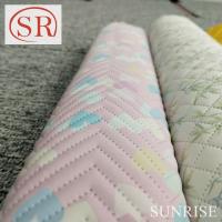 China Free Cutting Service Custom Design Knitted Printed Liverpool Bullet Headband Fabric Made Stretchy PU for Bags Garments Outdoor for sale