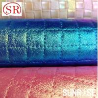 China Shining Laser Reflection Iridescent Artificial Leather Shoes Roll Bag Bow Crafts Belt Decoration for sale