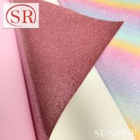 China Mirror Glossy Block Crystal Glitter PU PVC Faux Artificial Synthetic Leather Fabric for Shoes Handbags for sale