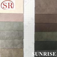 China Faux Leather Artificial Textile Leather Semi PU Synthetic Leather Fabric for Sofa for sale