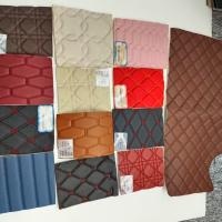China Custom Hot Selling Fashion Embroidered Leather Car Seat Covers Full Set Luxury Leather with Foam for Car Upholstery for sale