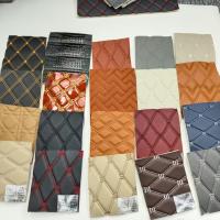 China Comfortable Base Embroidery Quilted Quilted Leather for sale