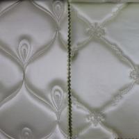 China Hot Selling Fashion Embroidered Pattern PU PVC Faux Artificial Synthetic Leather Fabric for Car Upholstery Bags Garments for sale