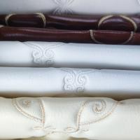 China High Quality PU Leather Upholstery Custom Fashionable Embroidered Foam Stretchable Bags for Sofa Home Outdoor Garments Textiles for sale