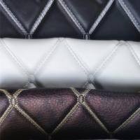 China High Quality PU Leather Upholstery Custom Fashionable Embroidered Foam Stretchable Bags for Sofa Home Outdoor Garments Textiles for sale