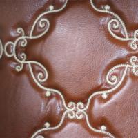 China Faux Fashionable Printedwaterproof Automotive Vinyl Microfiber Car Leather Embroidery Fabric for sale