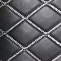 China Abrasion-Resistant Hole Pattern Embroidered Pattern Car Upholstery Fabric PU Leather Fabric for sale