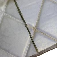 China Diamond Stitching Free Sample Abrasion-Resistant Synthetic Embroidered Leather for sale