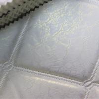 China Diamond Stitching Free Sample Abrasion-Resistant Synthetic Embroidered Leather for sale
