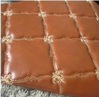 China High Durability Factory Direct Artificial PU Leather, Embroidery Synthetic Leather for Car Seat Cover  Upholstery and Sofa for sale