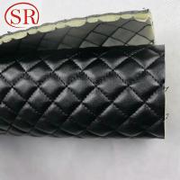 China Budget Friendly in Stock Colorful Quilted Embroidery PU Faux Leather for Sofa Home Decoration Use for sale