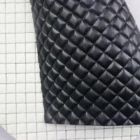 China Budget Friendly in Stock Colorful Quilted Embroidery PU Faux Leather for Sofa Home Decoration Use for sale
