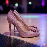 China Waterproof Anti-Mildew Synthetic Glitter Leather PU Material 0.8mm Thick Shoe Upper Bag Decorative for sale