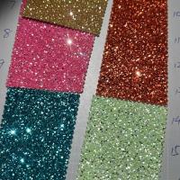 China Versatile Waterproof Anti-Mildew Synthetic Glitter Leather PU Material 0.8mm Thick Nonwoven Backed Shoe Upper for sale