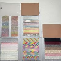 China Good Quality Glossy Faux Glitter Leather for Decoration Making for sale