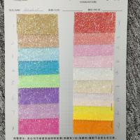 China Classic Eco-Friendly Embossed Hot Selling Color Printed Tulle Glitter Fabric Leather for Girls Shiny Stone Shoes and Wallet for sale