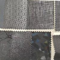 China High Quality Eco-friendly PU Glitter Powder Particle Synthetic Leather Suitable for Wallets Shoes Laptops for sale
