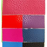 China Quality PU Glitter Synthetic Leather Roll Good Fashionable Clothes Blackout Faux Leather Fabric Knitted Nonwoven Finished for sale