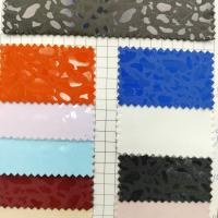 China Quality PU Glitter Synthetic Leather Roll Good Fashionable Clothes Blackout Faux Leather Fabric Knitted Nonwoven Finished for sale