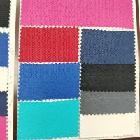 China Quality PU Glitter Synthetic Leather Roll Good Fashionable Clothes Blackout Faux Leather Fabric Knitted Nonwoven Finished for sale