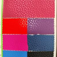 China Quality PU Glitter Synthetic Leather Roll Good Fashionable Clothes Blackout Faux Leather Fabric Knitted Nonwoven Finished for sale