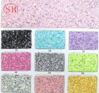 China New Arrival Sparkling Chunky Glitter Leather Cloth Eco Friendly PU Material for  Women Shoes Evening Dress for sale