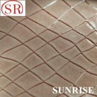 China Embossed Synthetic PU Leather Raw Material Crocodile Check Floral Pattern Faux Leather for Bags Shoes for sale